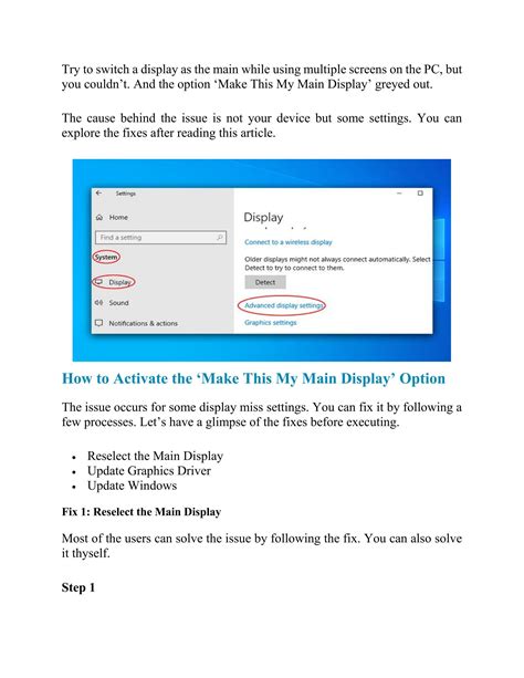 How To Fix If Make This Main Display Greyed Out By Nathanricker01 Issuu