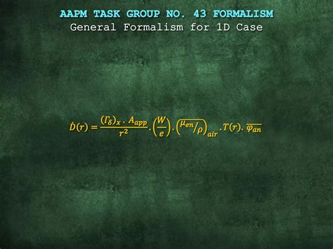 brachytherapy dose calculation formalism ppt