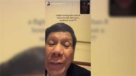 Kitty Duterte Laments Dads Meager Meal On Flight To Dubai