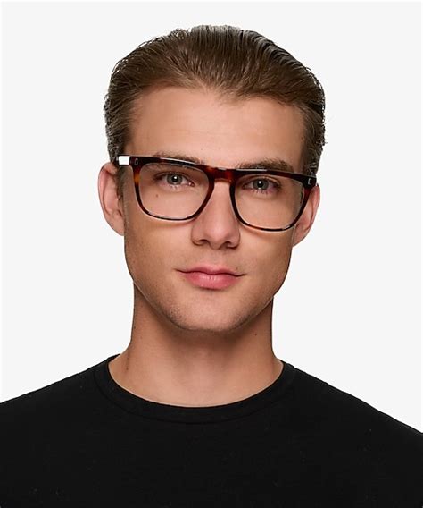 Hugh Square Tortoise Full Rim Eyeglasses Eyebuydirect Canada