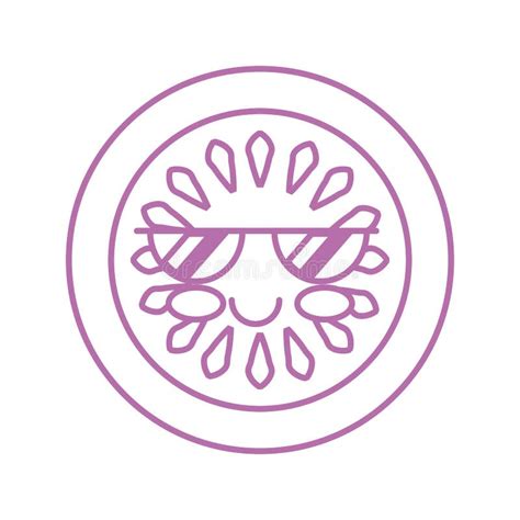 Cucumber Slice Kawaii Character Stock Vector Illustration Of Cartoon