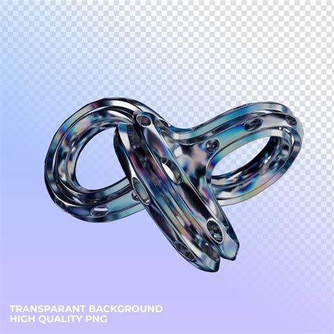 Premium Psd Psd Transparant Chrome Render Shape