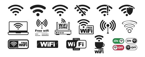 Premium Vector Free Wifi Icon Set Internet Connection Symbol Wifi Symbols Wireless Network