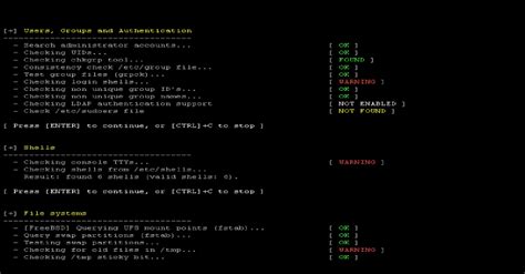 Lynis Security Auditing Tool For Unixlinux Systems