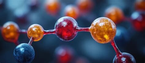 Molecular Structure Abstract Representation Of Chemical Bonds Premium Ai Generated Image