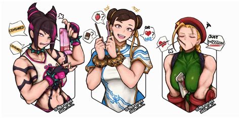 Chun Li Cammy White And Han Juri Street Fighter And More Drawn By Hershuar Danbooru