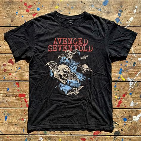 Avenged Sevenfold Unisex Carbon T Shirt Night Bats Black Premium