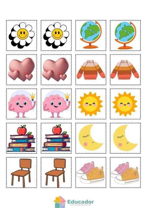 Jogo Da Memória Para Imprimir Diversos Modelos Educador