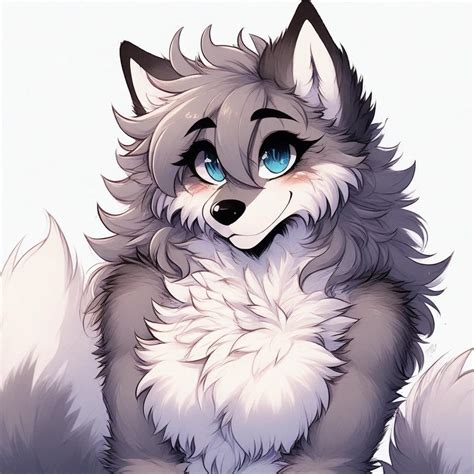 Masterpiece 1girl Female Wolf Anthro Furry Megafluffy Fluffy
