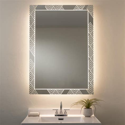 Mirror Etching Patterns Etched Vanity Mirror Design Ideas