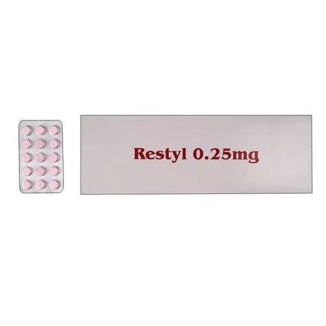Restyl 0 25mg 15tab Upto 10 00 Off Wellness Forever