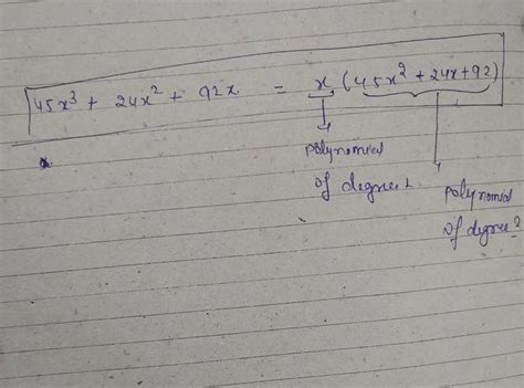 Write This As A Product Of Two Polynomials