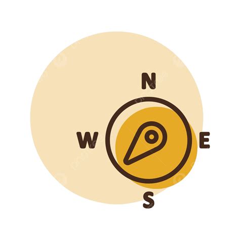 Compass Wind Rose Vector Icon Direction Southwest Topography Map Vector