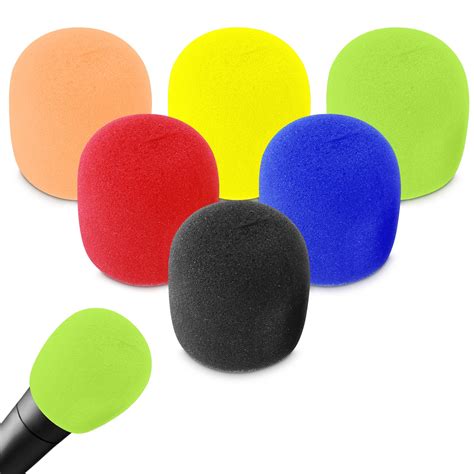 6 Pcs Microphone Covers Foam Mic Covers Foam Microphone