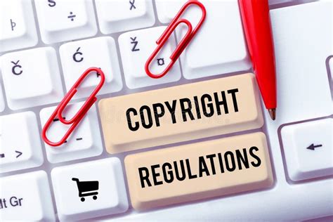 Conceptual Display Copyright Regulations Business Idea Body Of Law