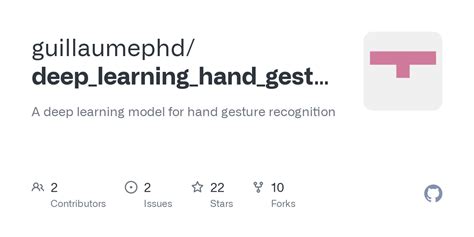 GitHub Guillaumephd Deep Learning Hand Gesture Recognition A Deep Learning Model For Hand