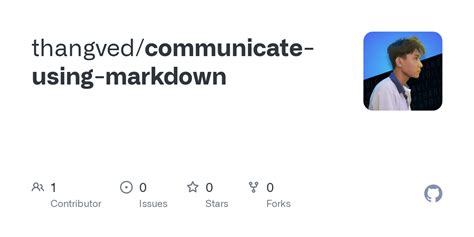 Github Thangved Communicate Using Markdown