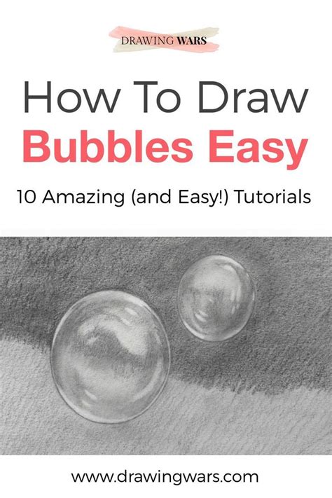 Amazing And Easy Step By Step Tutorials Ideas On How To Draw Bubbles Easy With Pencils