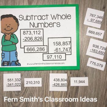 Subtract Whole Numbers Bundle By Fern Smith S Classroom Ideas TPT