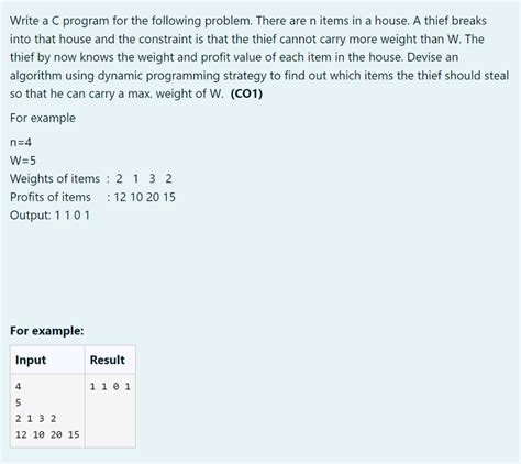 Solved Write A C Program For The Following Problem There