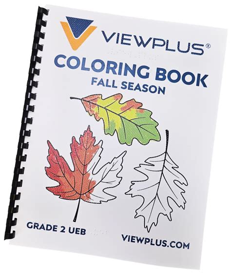 Tactile Coloring Book Volume 5 Fall Season Viewplus