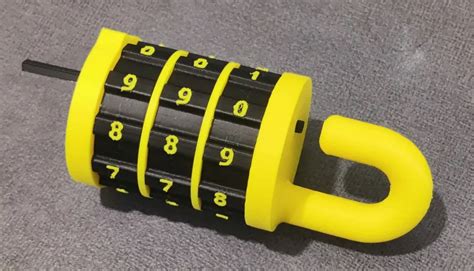 Fully 3d Printed Combination Lock Free 3d Print Model Makerworld
