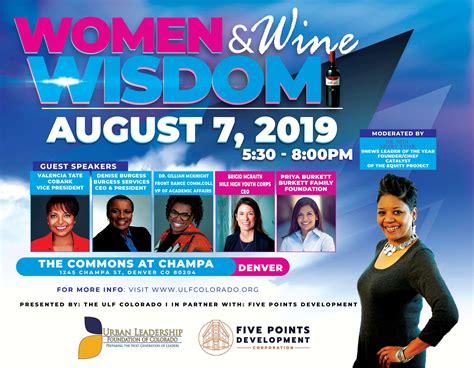2019 Women Wisdom And Wine Urban Leadership Foundation Of Colorado