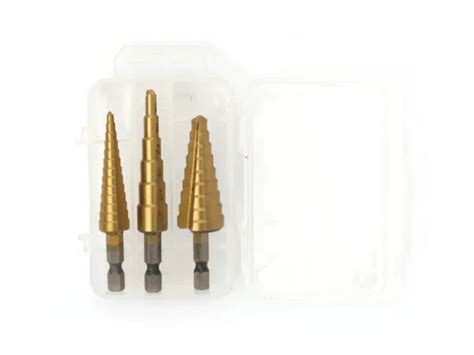 3pcs Step Drill Bit Set