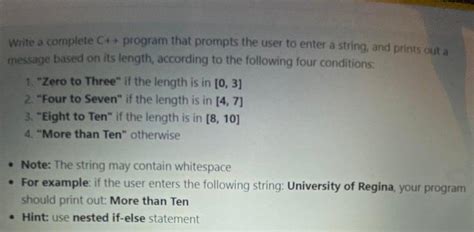 Solved Write A Complete C Program That Prompts The User To