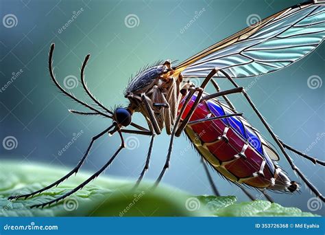 Zica Virus Aedes Aegypti Mosquito On Human Skin Dengue Chikungunya Mayaro Royalty Free