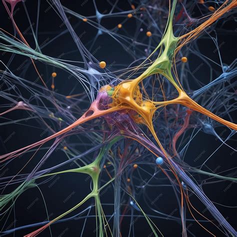 Neural Network Illustration Visual Representation Of Neural Networks Premium Ai Generated Image