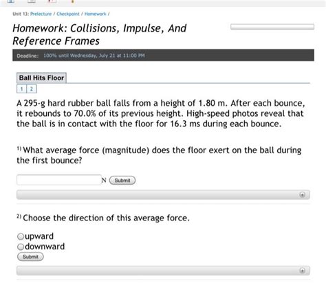 solved unit 13 prelecture checkpoint homework