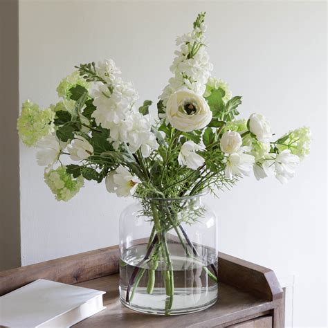 Faux White Flower Arrangement Marquis And Dawe