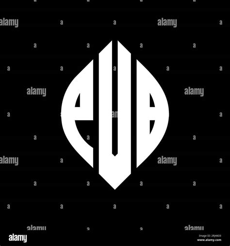 Pvb Circle Letter Logo Design With Circle And Ellipse Shape Pvb