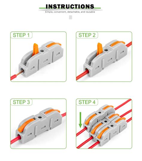 Quick Splicing Multiplex Butt Wire Connector Compact Electrical Cable Terminal Block Junction