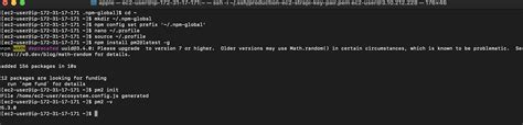 Nodejs Bash Pm2 Command Not Found Error On Ec2 Stack Overflow