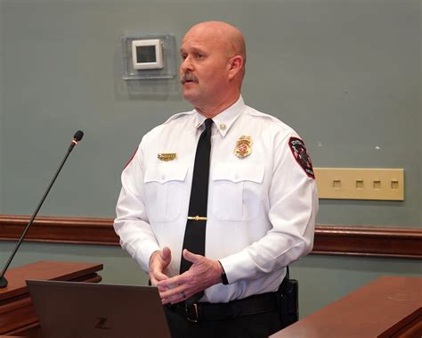 City Fire Chief Glenn Kurfees Presented The Statesville Fire