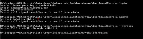 Heroku Login Error Self Signed Certificate In Certificate Chain · Issue 1054 · Herokucli