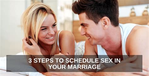 3 Steps To Schedule Sex In Your Marriage