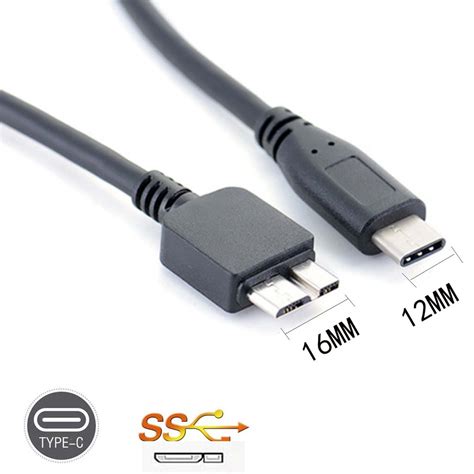 Usb Type C To Usb Micro B Cable Connector For Hard Drive Smartphone Cell Phone Pc