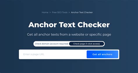 anchor text checker accurate detection anchors on webpages