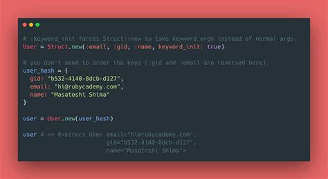 Hash To Struct In 💎 Rruby