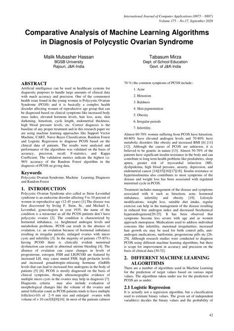 Pdf Comparative Analysis Of Machine Learning Algorithms In Diagnosis
