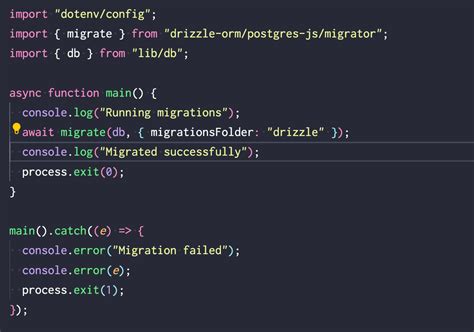Migration Hangs Drizzle Team