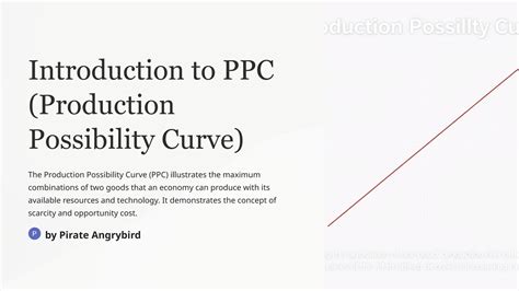 Introduction To Ppc Production Possibility Curve Pptx Economy Business And Finance