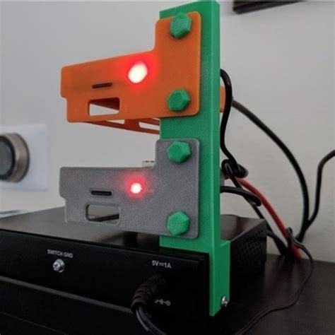 Download Free Stl File Raspberry Pi Server Rack Style Switch Bracket