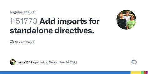add imports for standalone directives · issue 51773 · angular angular