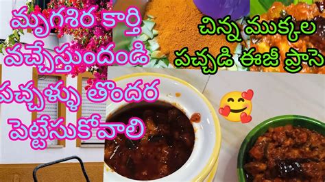మామిడికాయ చిన్న ముక్కల పచ్చడి పక్కా కొలతలతోll ట్రై చేసి చూడండి Youtube