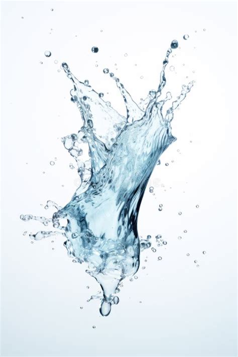 водяной брызг изолированный на белом фоне а Иллюстрация штока иллюстрации насчитывающей