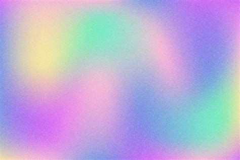 Holographic Gradient Textured Background Noisy Light Rainbow Gradation Soft Colors Grainy Foil